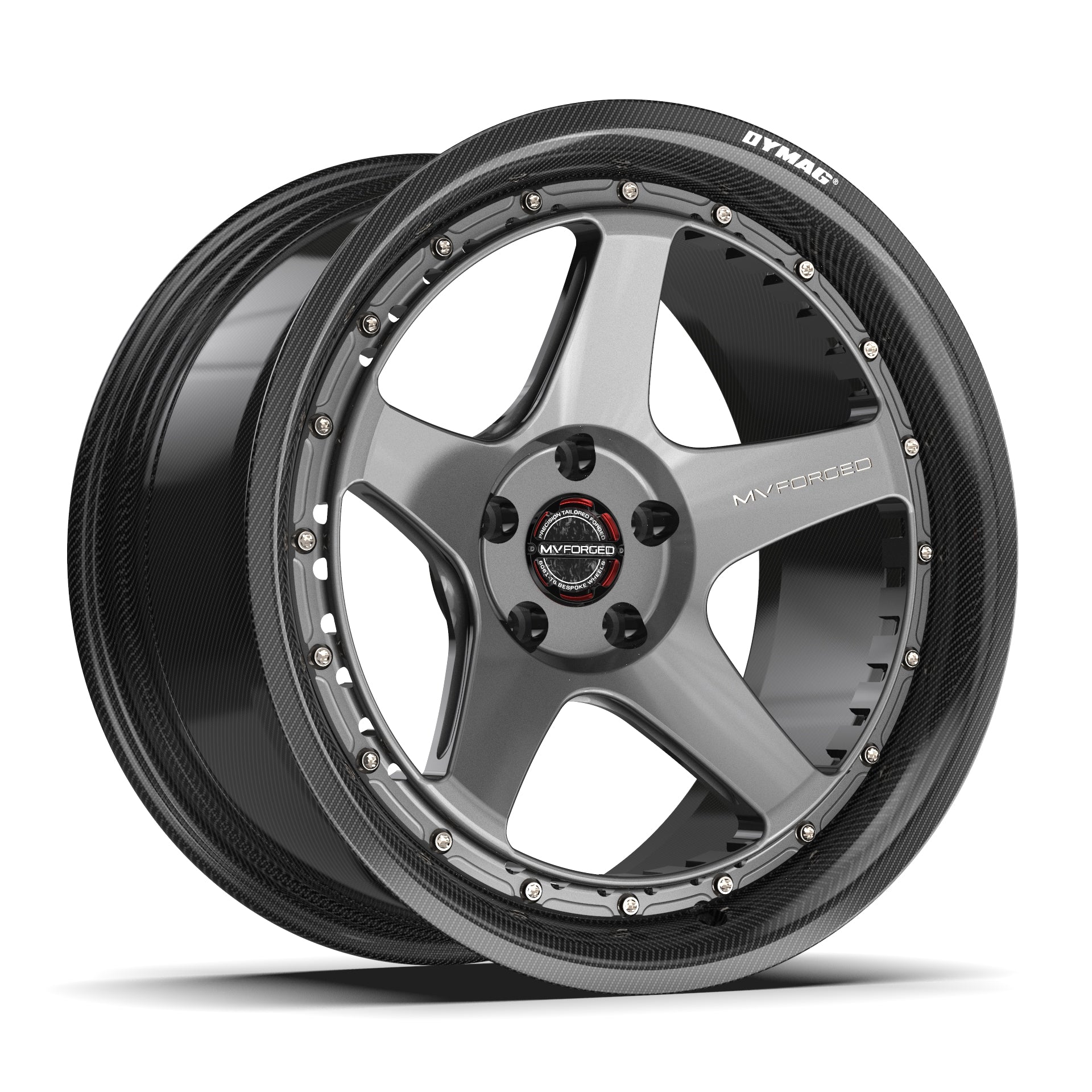 MV FORGED MV5 DYMAG CARBON SERIES - CUSTOM FERRARI 488 – Wheel Designers