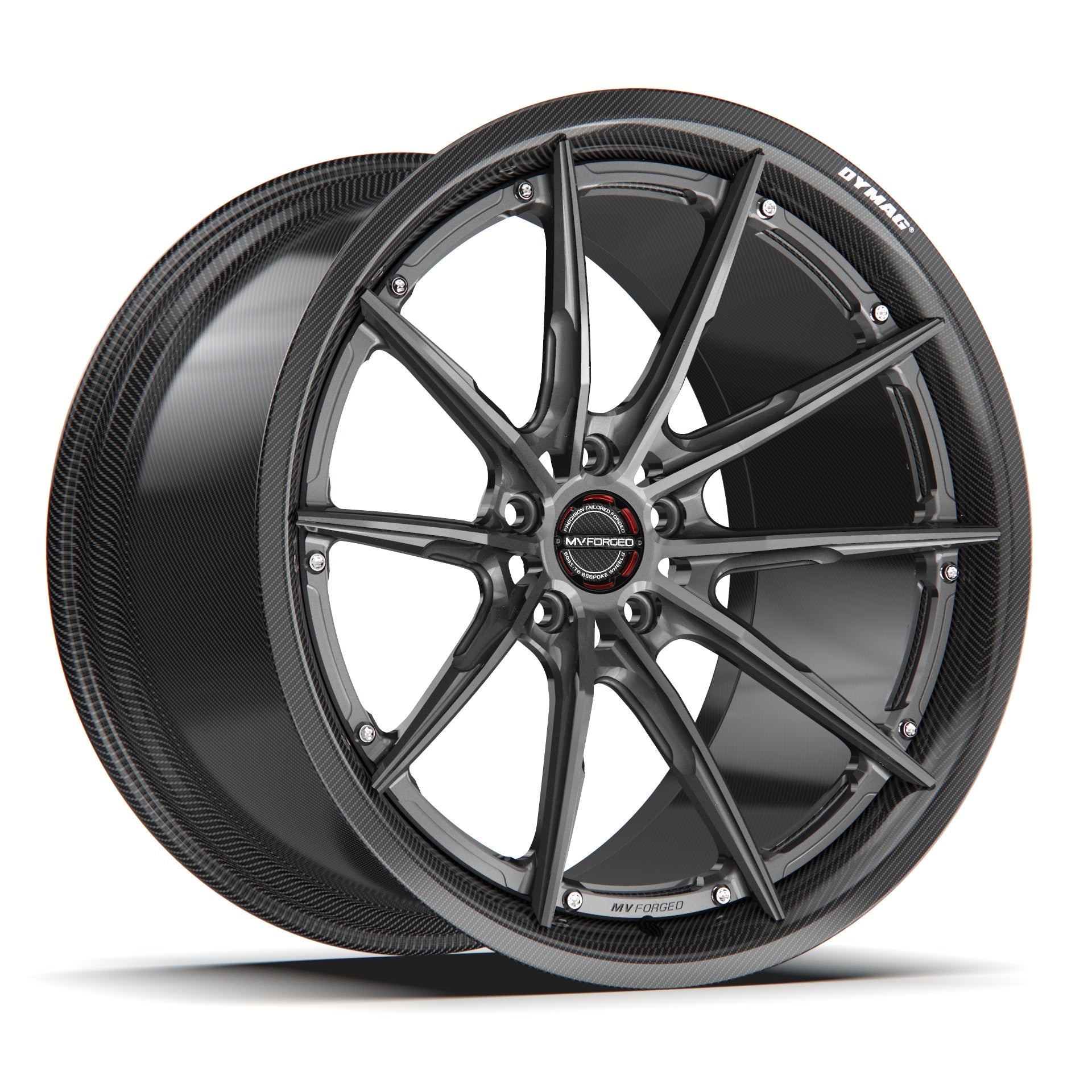 MV FORGED MR-111 DYMAG CARBON SERIES - CUSTOM AUDI R8 – Wheel Designers