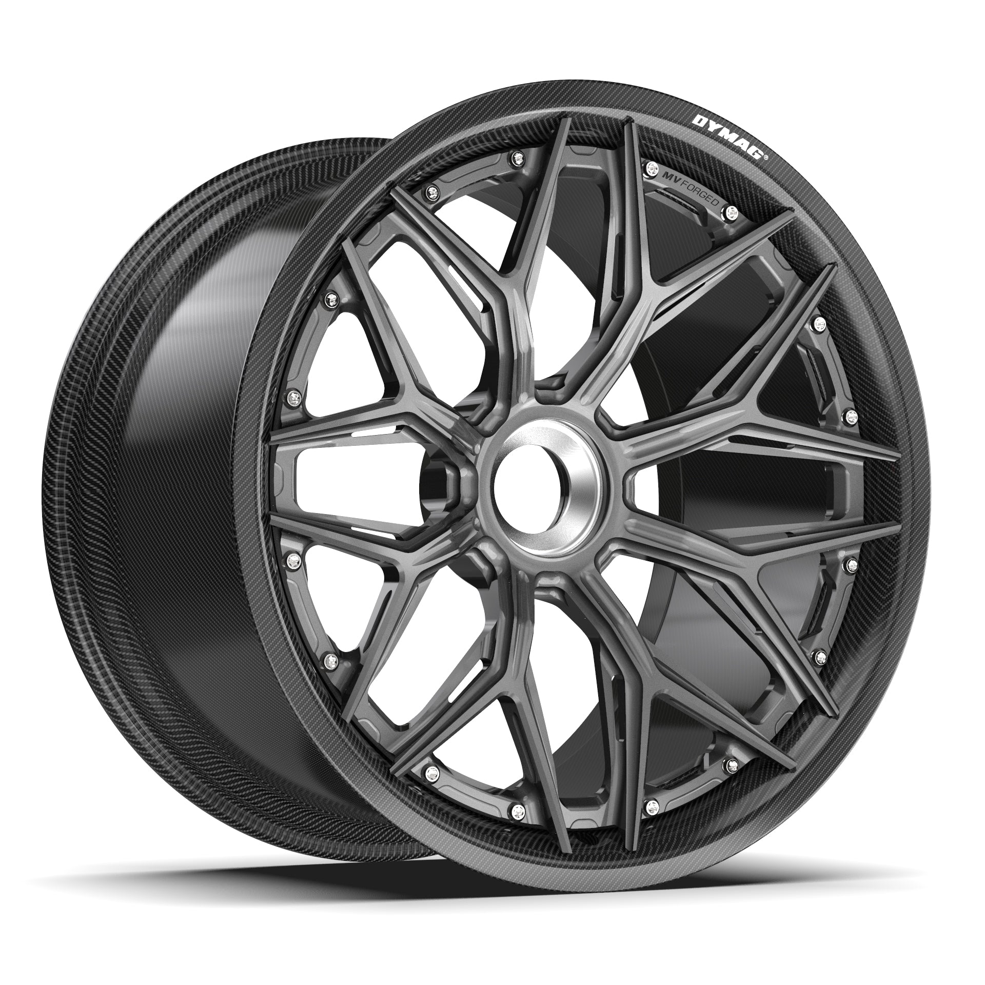 MV FORGED MR-208 DYMAG CARBON SERIES - CUSTOM AUDI R8 – Wheel Designers