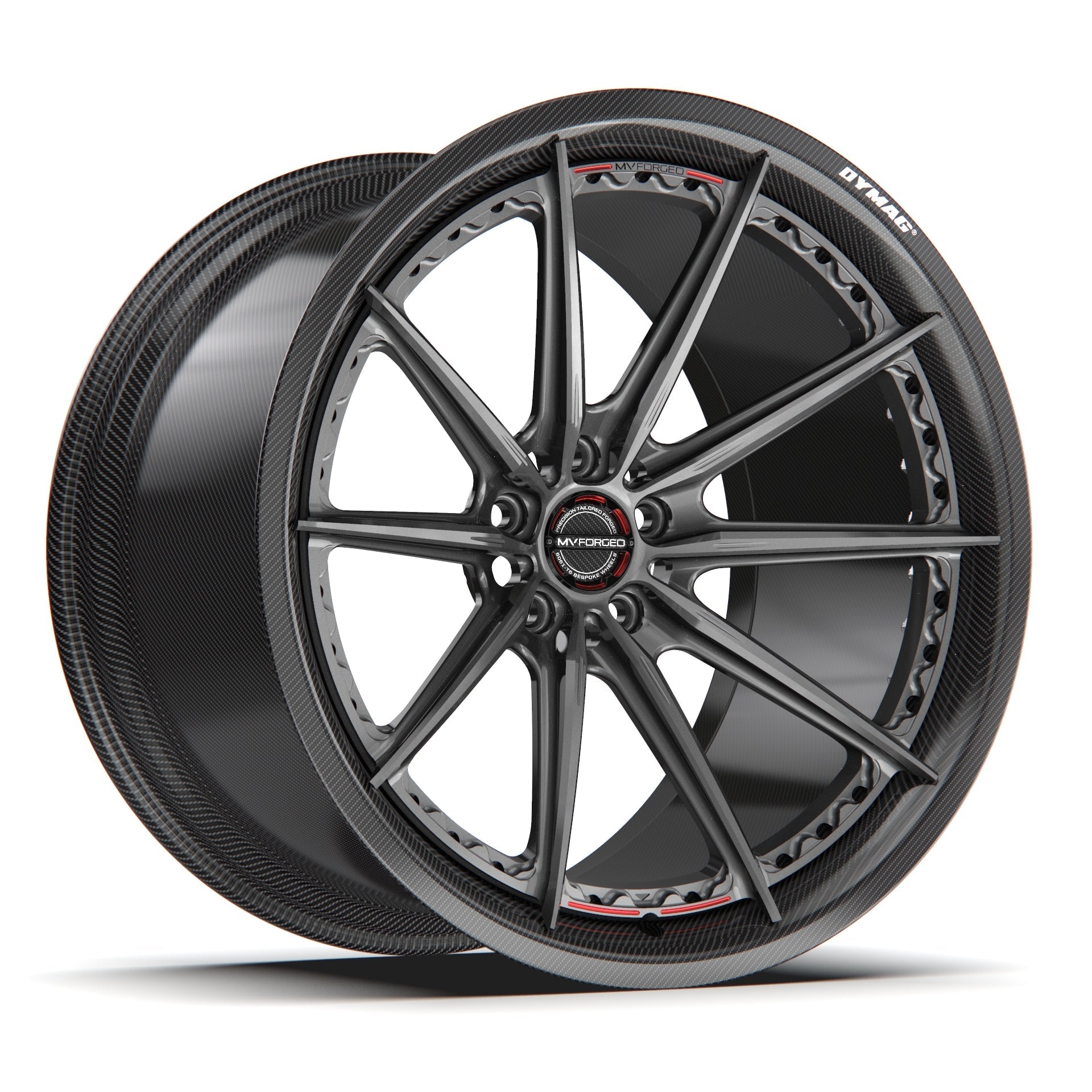 MV FORGED SL100 DYMAG CARBON SERIES - CUSTOM FERRARI 488 – Wheel Designers