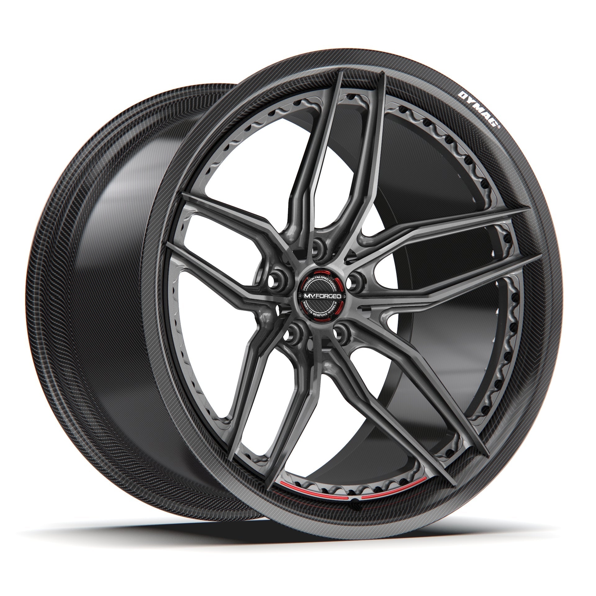 MV FORGED SL515 DYMAG CARBON SERIES - CUSTOM FERRARI 488 – Wheel Designers